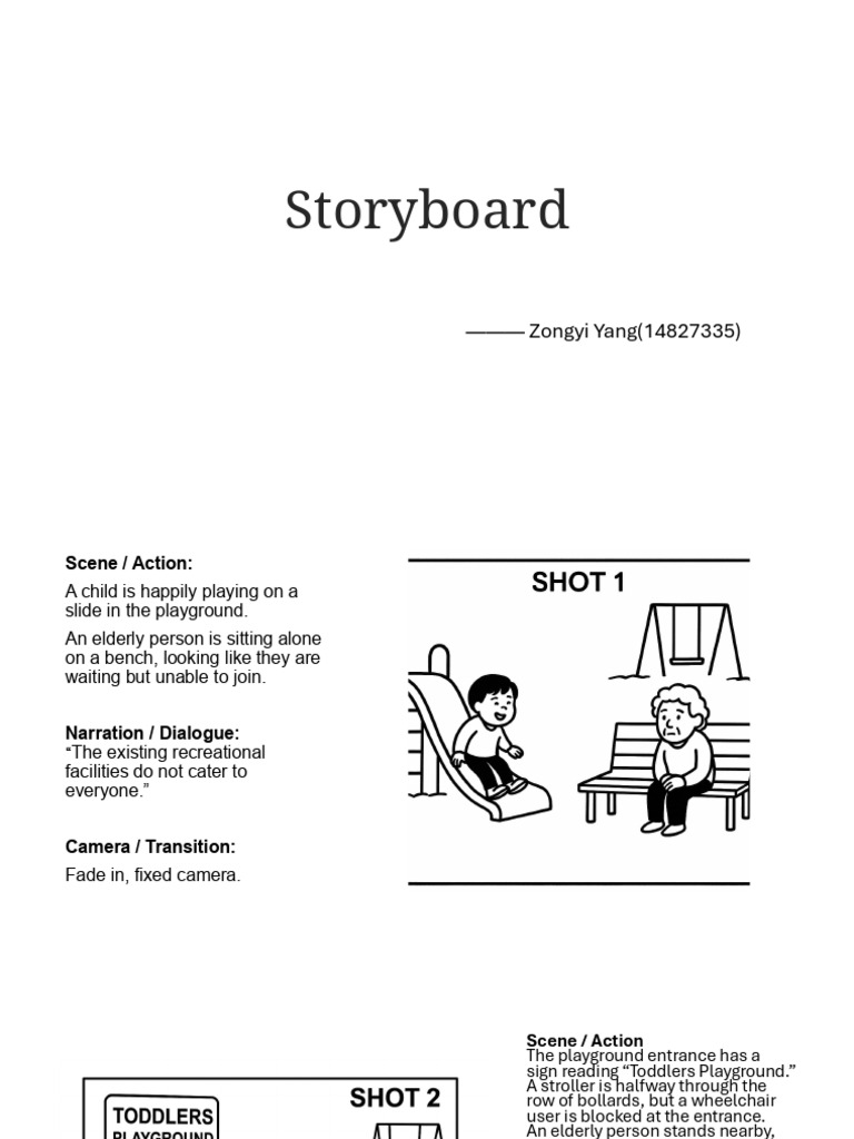 All-Abilities Fun Park Storyboard | PDF