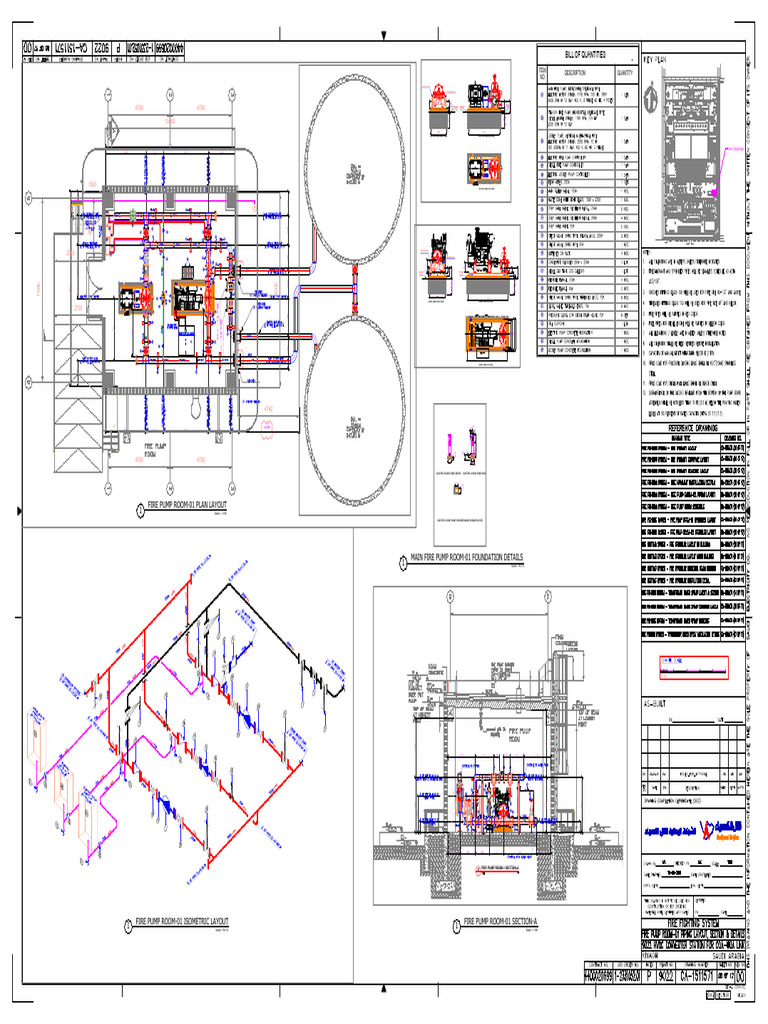 Fire Pump Room Layout and Details | PDF | Pump | Industrial Equipment
