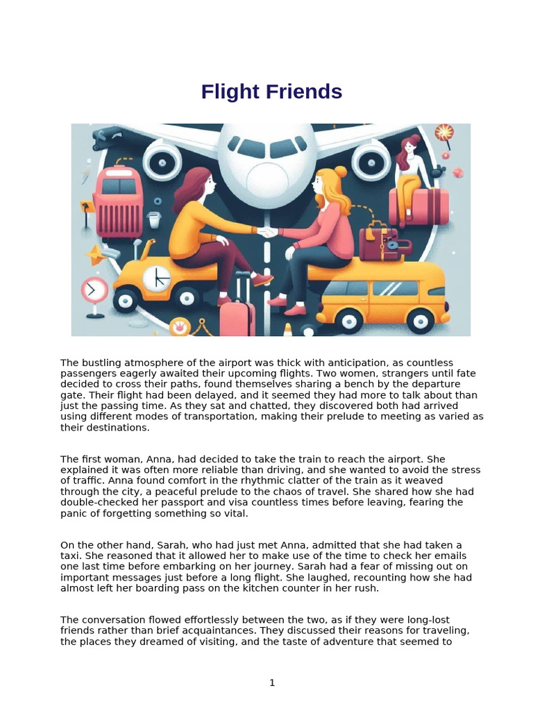Reading Lesson Flight Friends Upper Intermediate CEFR B2 | PDF