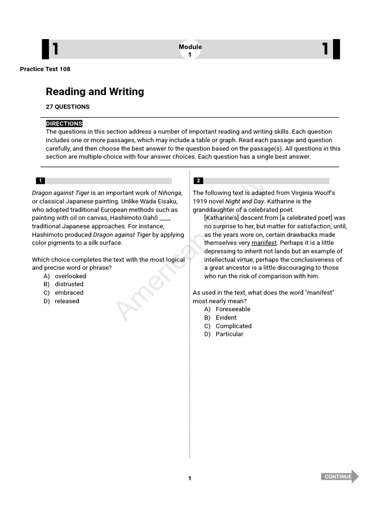 American Study Practice Test 108 | PDF | Lever