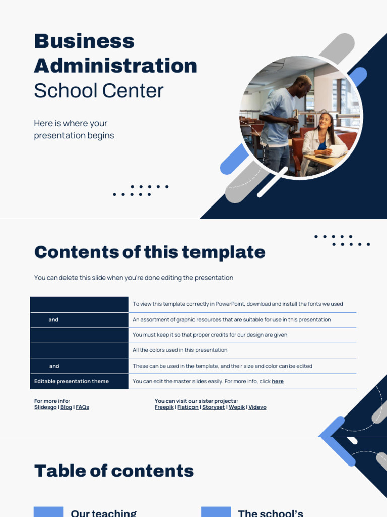 Business Administration Presentation Template | PDF | Planets | Planets ...