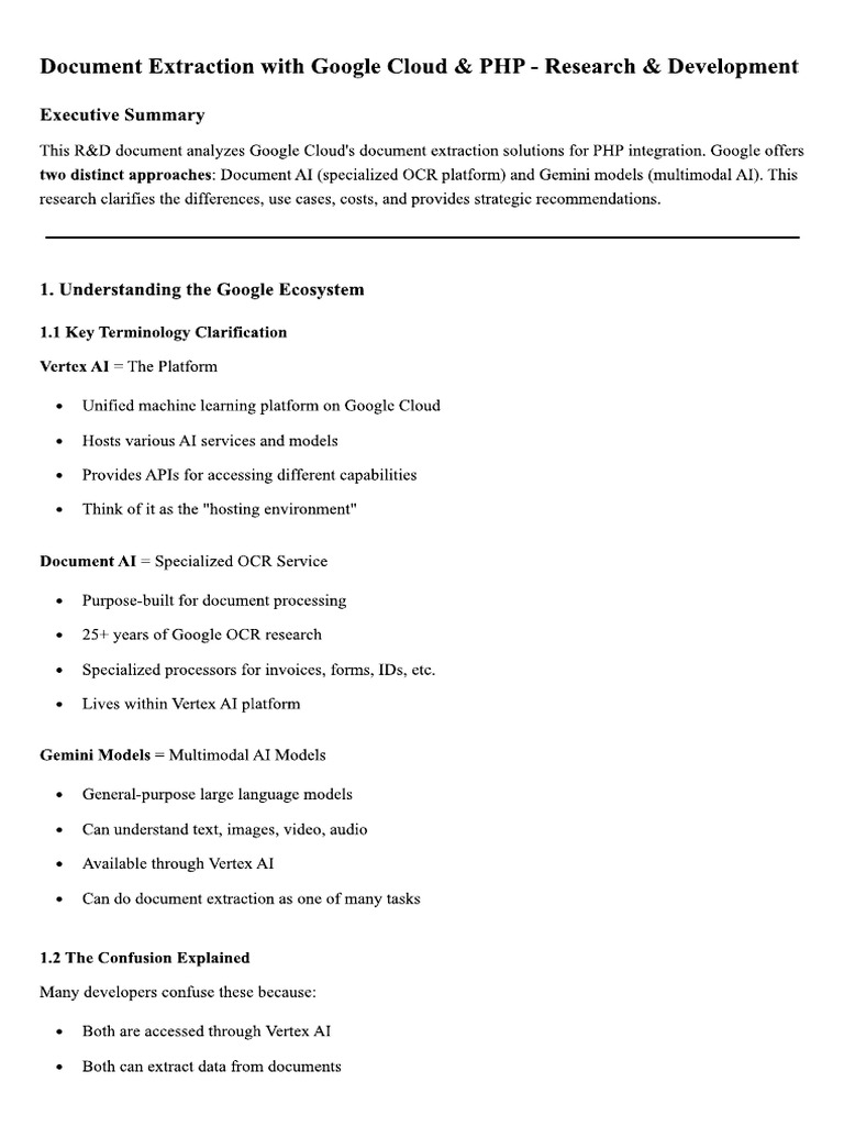 Document Extraction | PDF