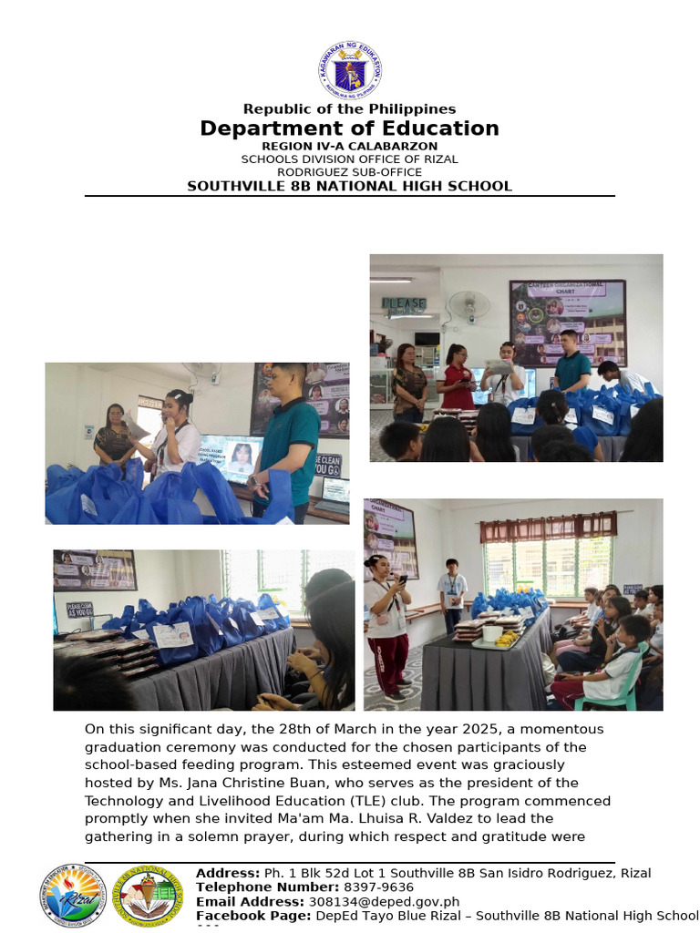 School-Based Feeding Program Graduation | PDF