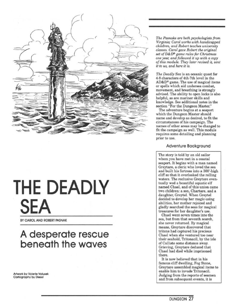 DM3 - The Deadly Sea | PDF