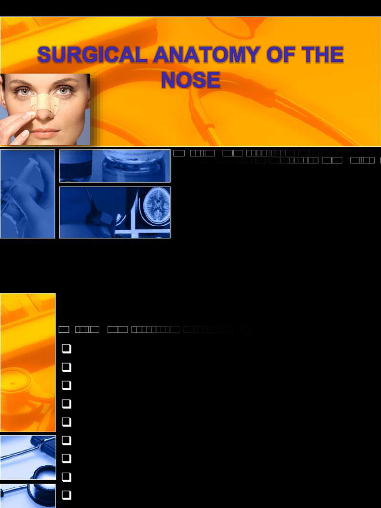 Surgical Anatomy of Nose | PDF | Human Nose | Otorhinolaryngology