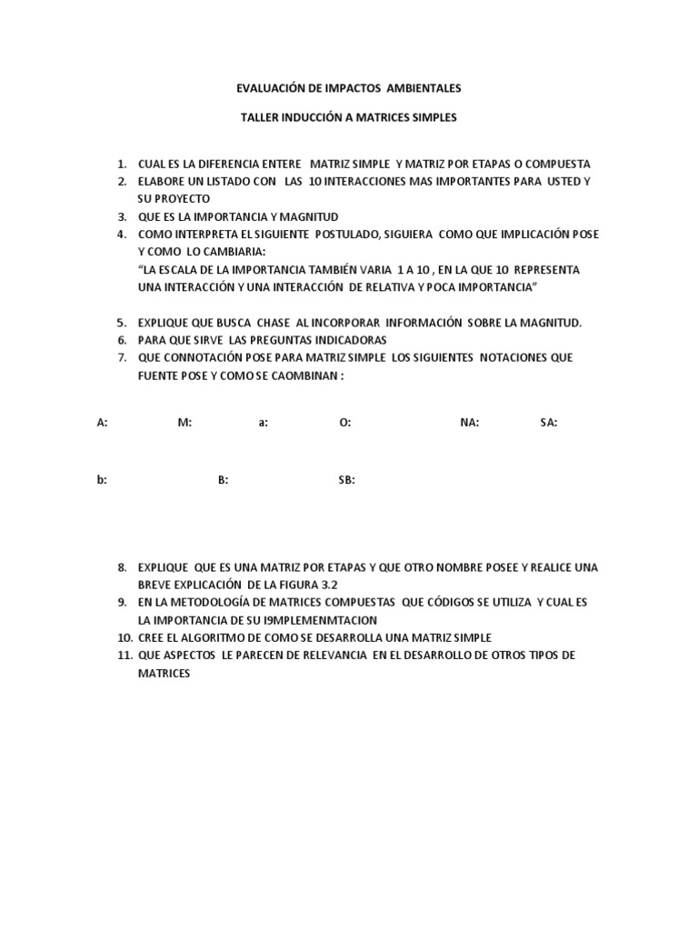 Cual Es La Diferencia Entere Matriz Simple y Matris Por Etas o ...