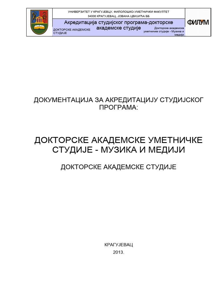 06 Filum Das Muzika I Mediji | PDF