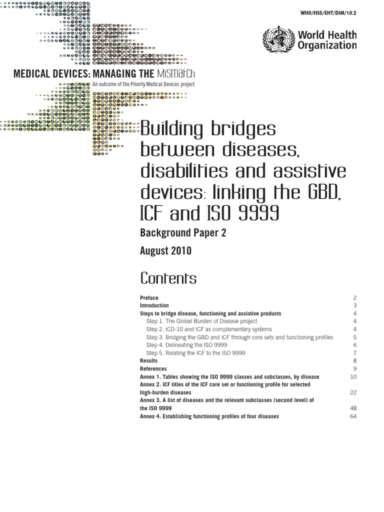 Building Bridges Between Diseases, Disabilities and Assistive Devices ...