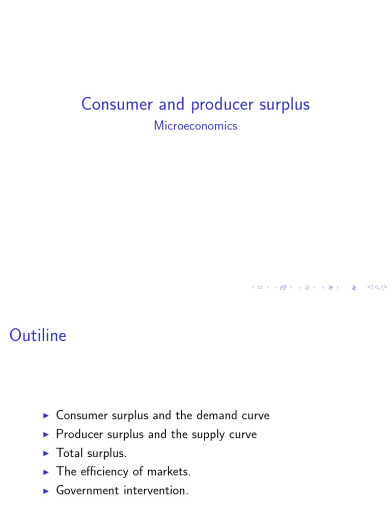 Consumer and Producer Surplus | PDF | Economic Surplus | Demand
