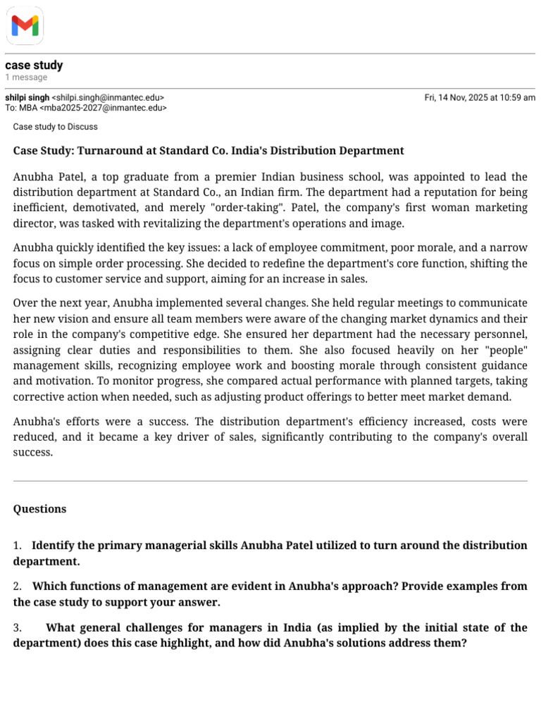 Turnaround Strategy at Standard Co. | PDF