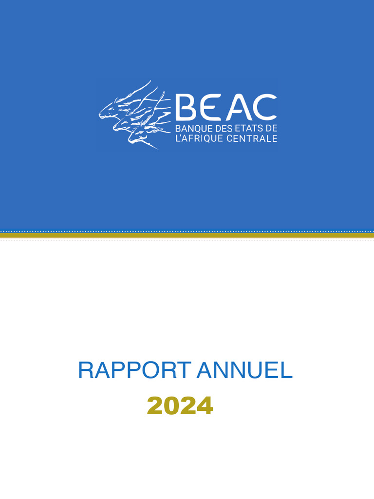 Rapport Annuel 2024 Beac Pdf Banques Dette Publique 1004