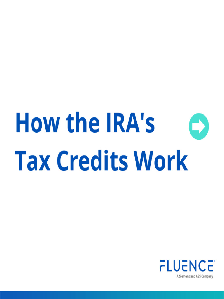 How The IRA S Tax Credits Work 1663125120 | PDF