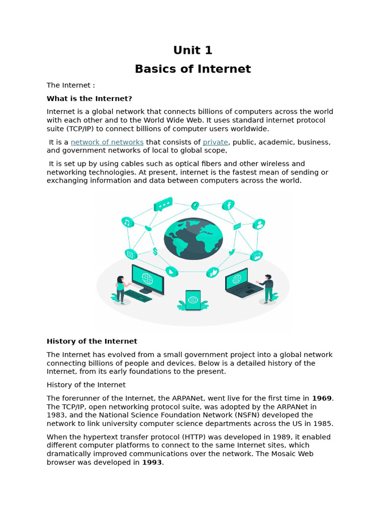 Internet Basics: History and Functionality | PDF | World Wide Web ...