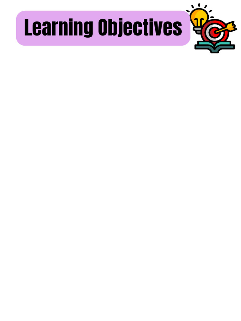Learning Objectives (1) | PDF