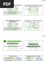Spherical Trigonometry Concepts and Problems | PDF | Sphere | Trigonometry