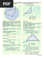 Spherical Trigonometry Concepts and Problems | PDF | Sphere | Trigonometry