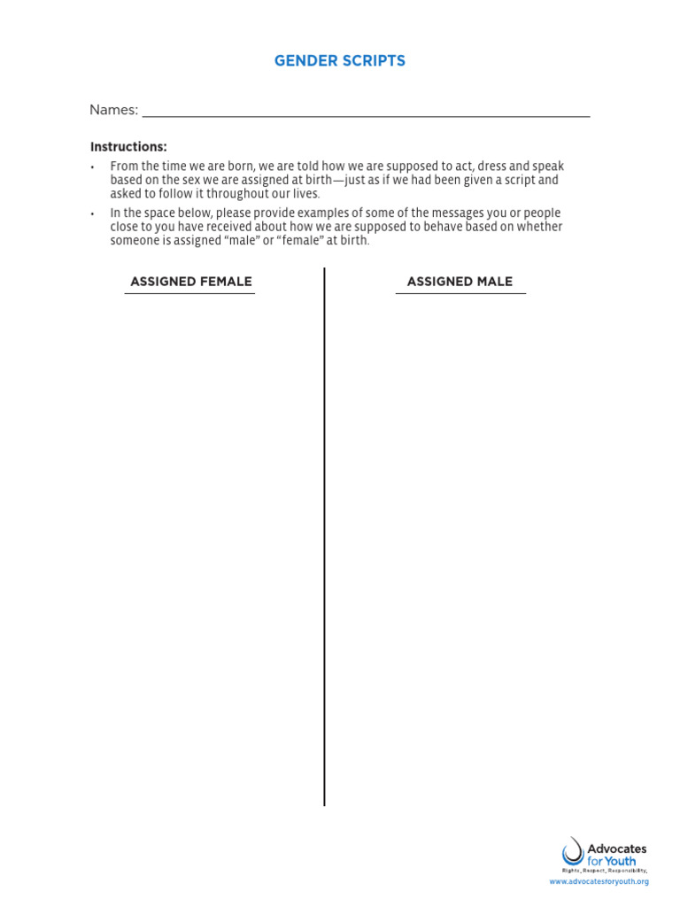 Understanding Gender Scripts | PDF | Gender | Gender Studies