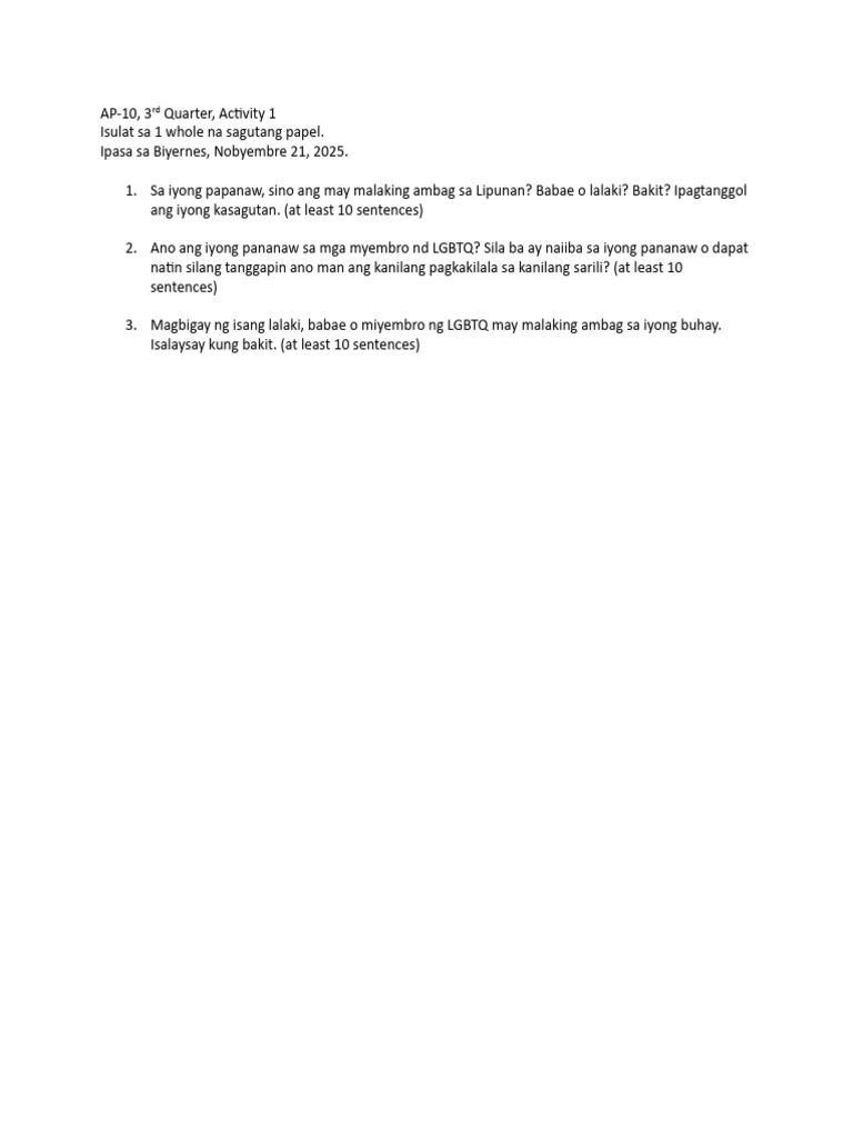 AP10 Activity | PDF