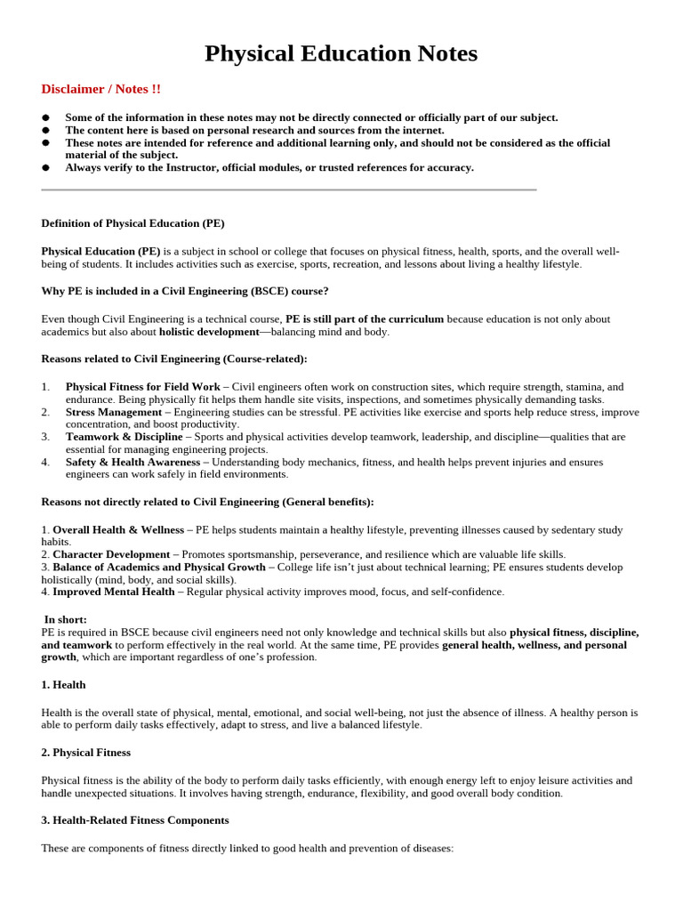 Physical Education Overview for BSCE Students | PDF | Ballroom Dance ...