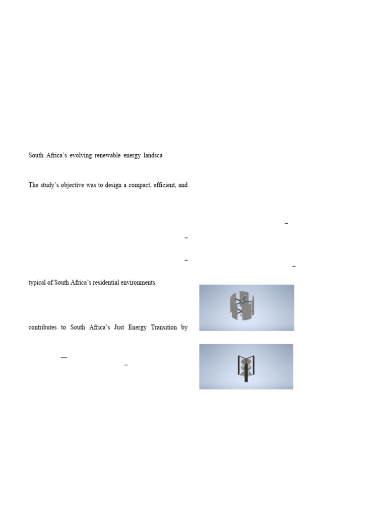 Small VAWT Design for Home Energy Use | PDF | Wind Turbine | Turbine