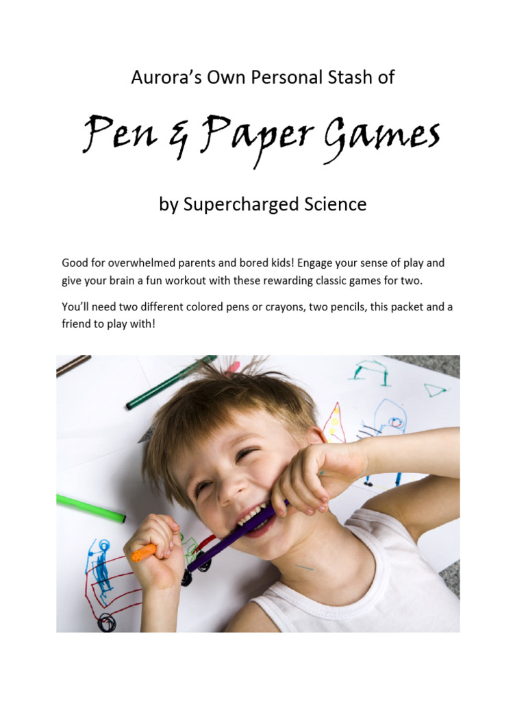 Microsoft Word Math Pen Paper Games | PDF