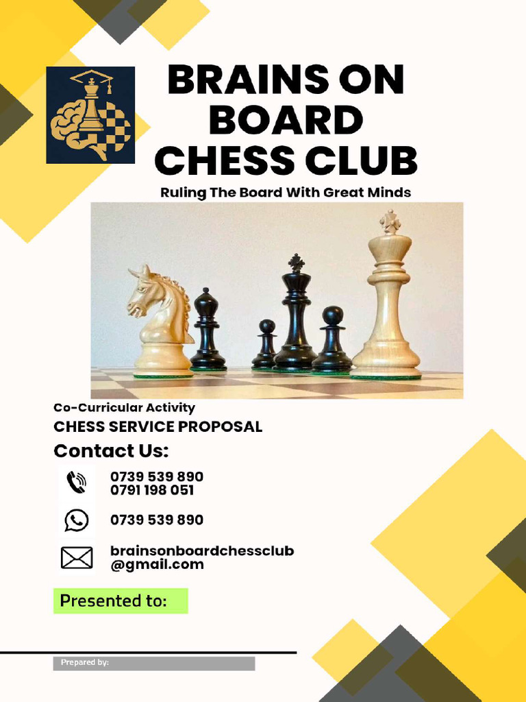 Brains Chess Proposal (Open) Simplified - 2026 | PDF