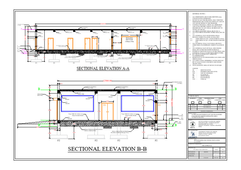 3.MCR Building Sectional Elevation | PDF | Components | Building Materials