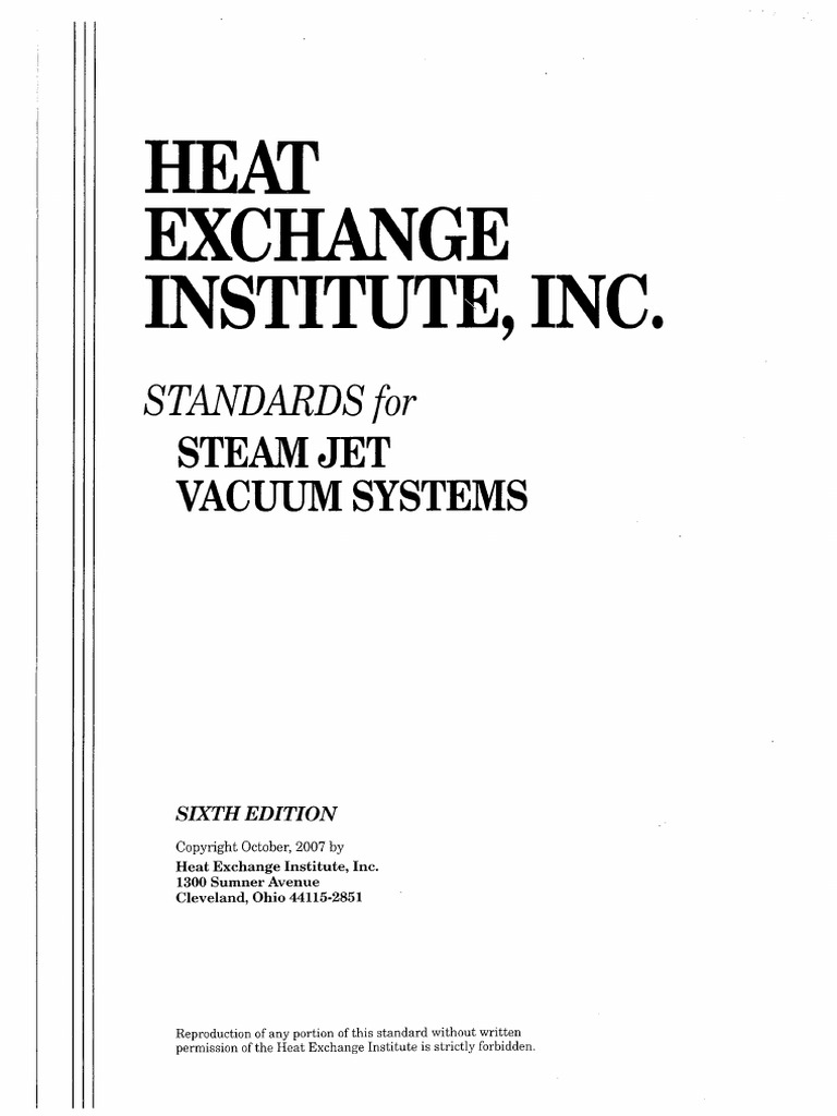 Steam Jet Vacuum Systems | PDF