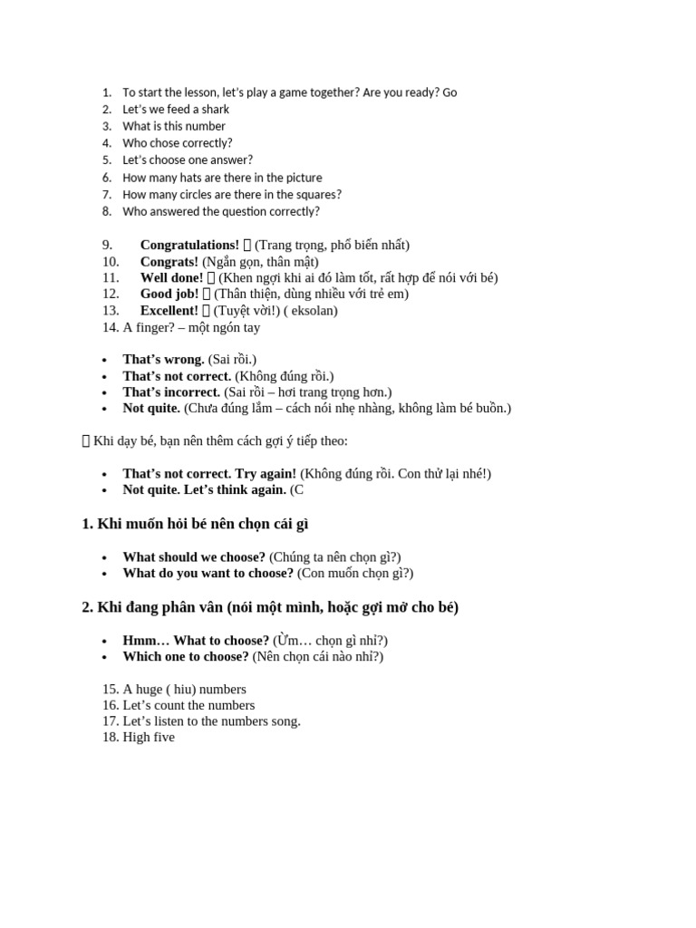 To Start The Lesson | PDF