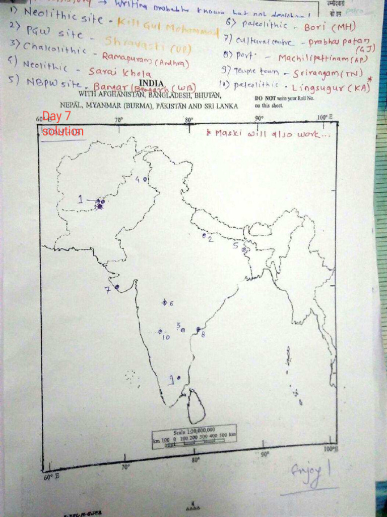 Map History Optional - Day 7 Solution | PDF