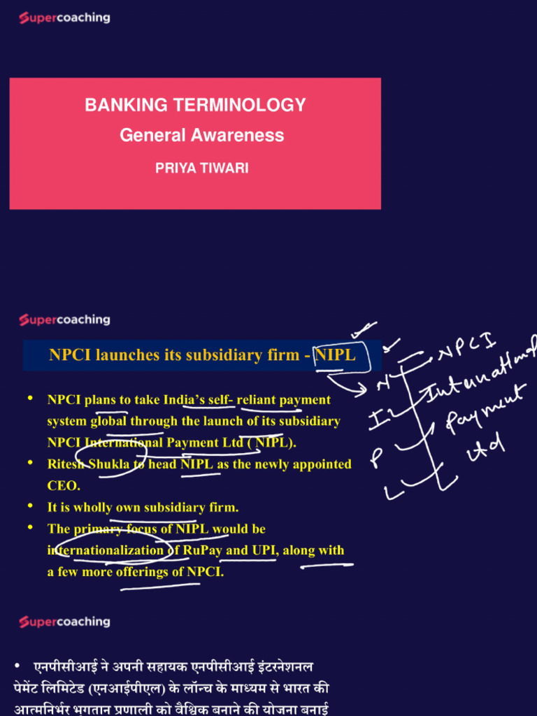 Banking Terminologies II | PDF