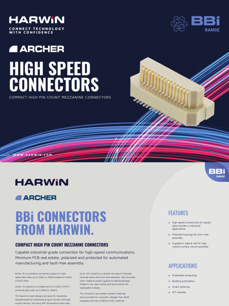 Harwin Datasheet-Archer.5-.8-WGD-Sept-25 | PDF | Electrical Connector ...