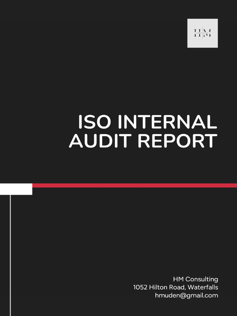 ISO Internal Audit Report Template | PDF