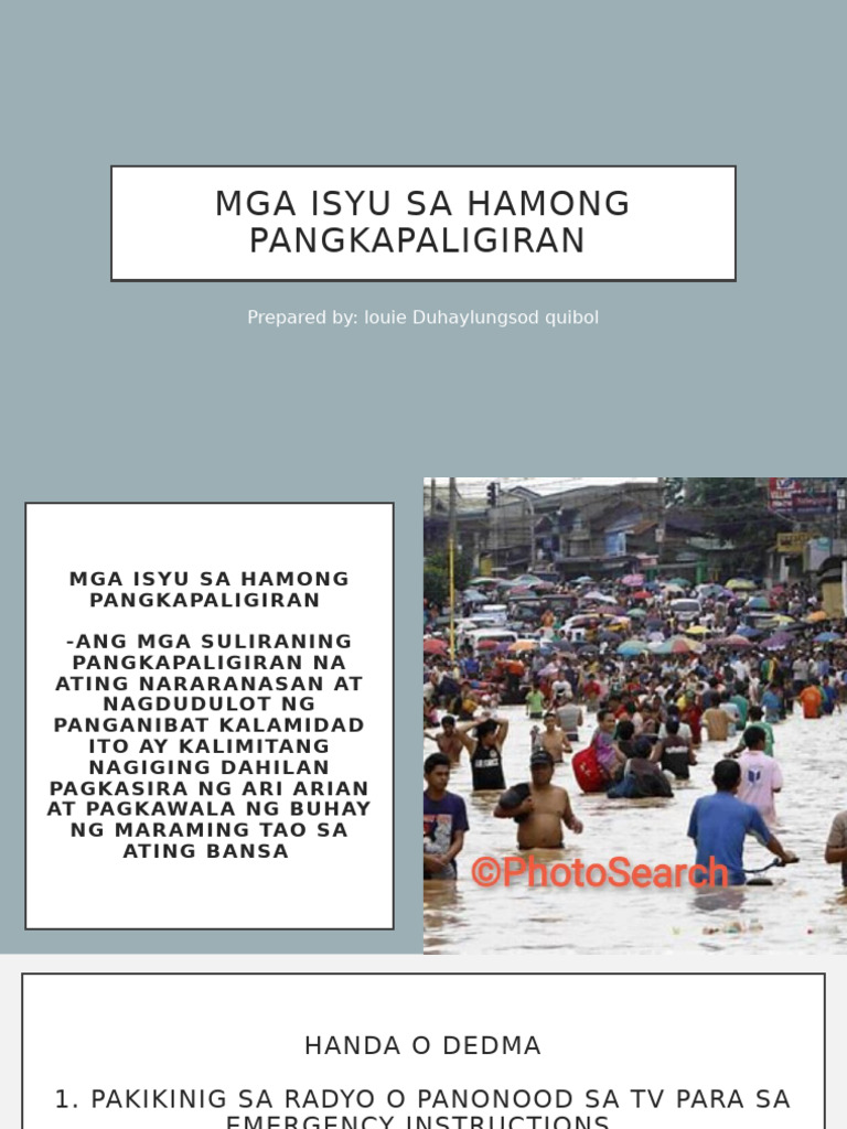 ALPHA Episodes 9 MGA ISYU SA HAMONG PANGKAPALIGIRAN | PDF