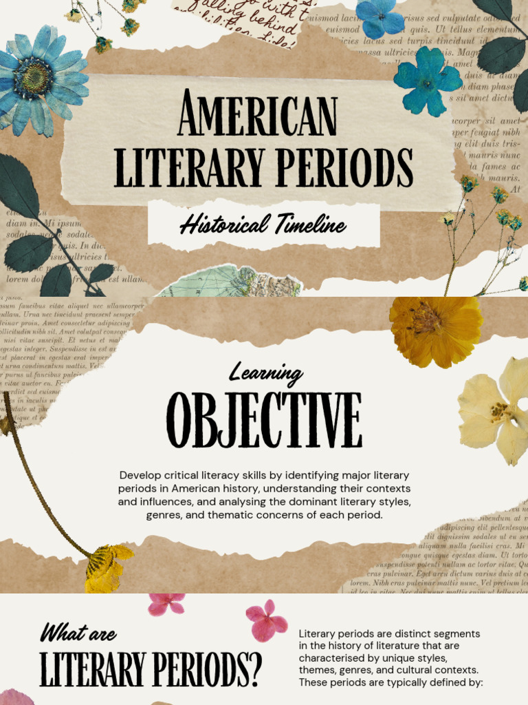 02 American Literary - Periods | PDF | Romanticism | Realism (Arts)