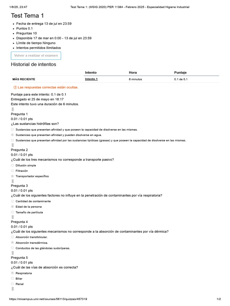 Test Tema 1 - (MSIG 2020) PER 11384 - Febrero 2025 - Especialidad ...