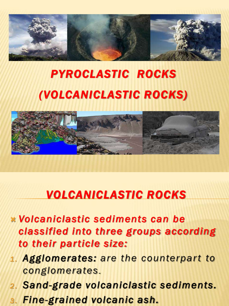 Pyroclastic Rocks | PDF | Clastic Rock | Volcanic Ash