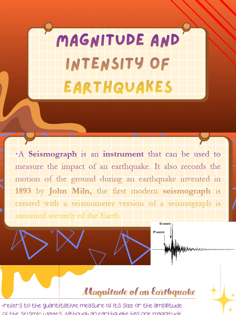 Understanding Earthquake Magnitude and Intensity | PDF | Earthquakes ...