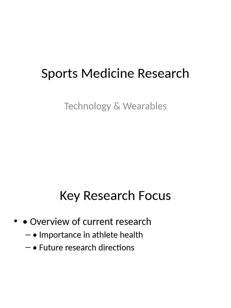 Sports Medicine PPT 4 | PDF