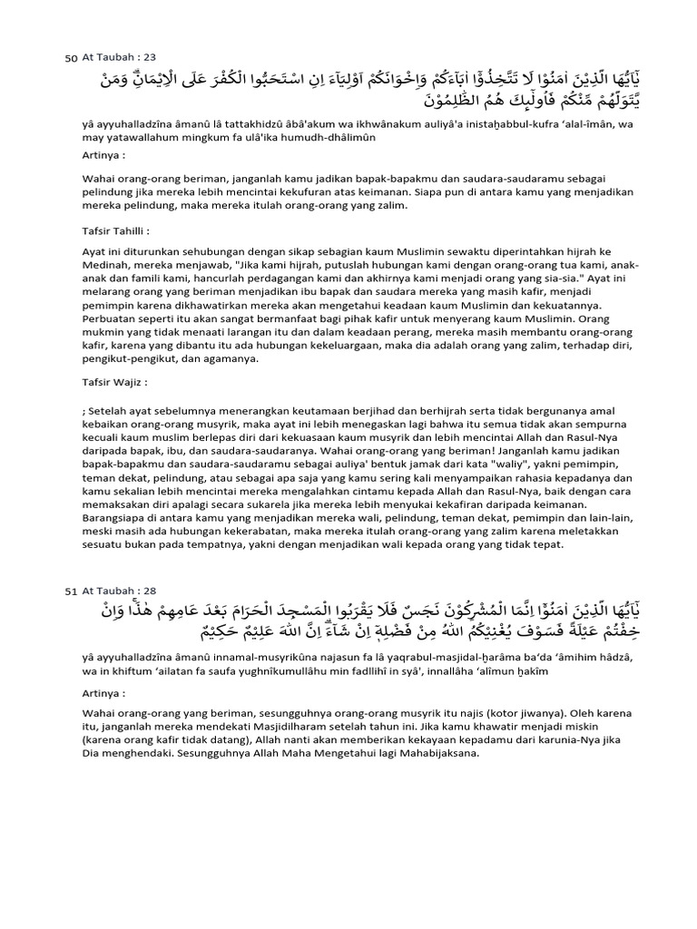 Larangan Musyrik Dekat Masjidilharam | PDF