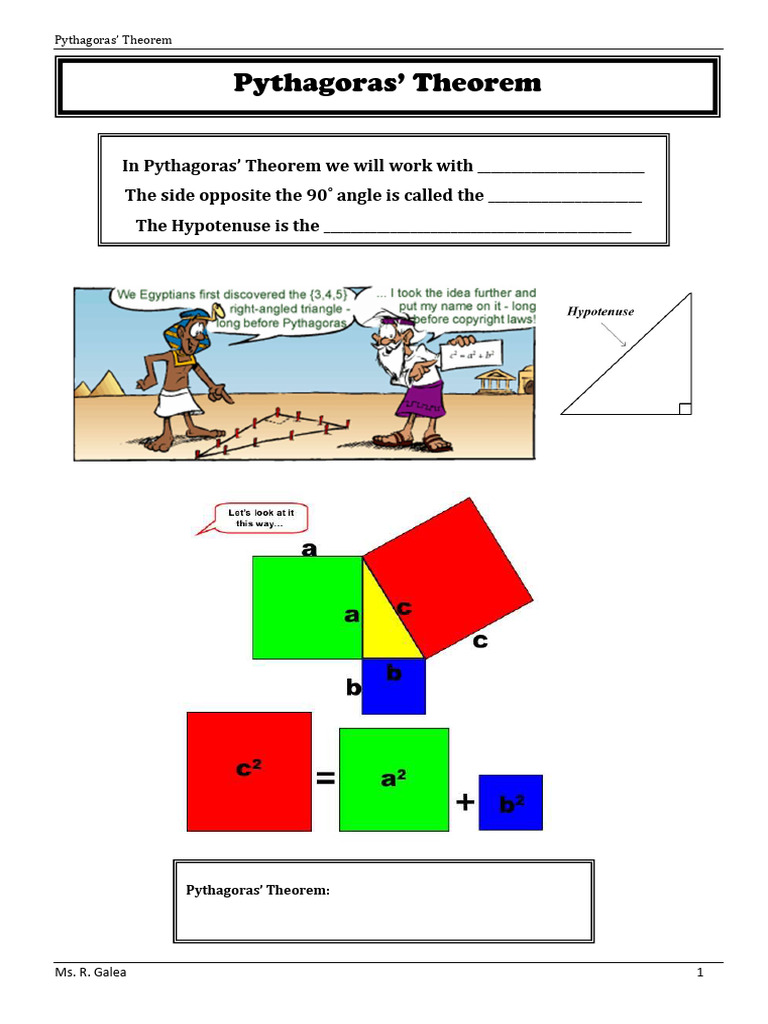 6. Pythagoras' Theorem | PDF | Classical Geometry | Geometry