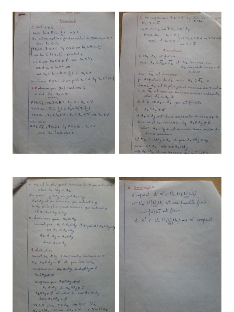 Corro Devoir 2004-2005 | PDF