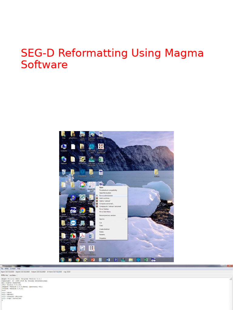 SEG-D Reformatting Using Magma Software | PDF