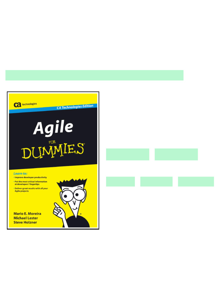 Agile For Dummies CA Technologies Edition Moreira - ebook and textbook ...