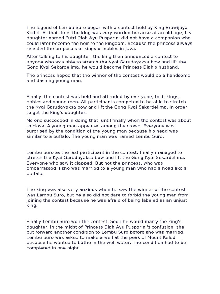 the legend of lembu suro | PDF