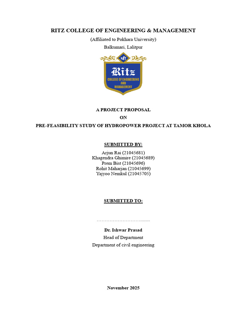 Project III Proposal | PDF | Hydroelectricity | Hydropower