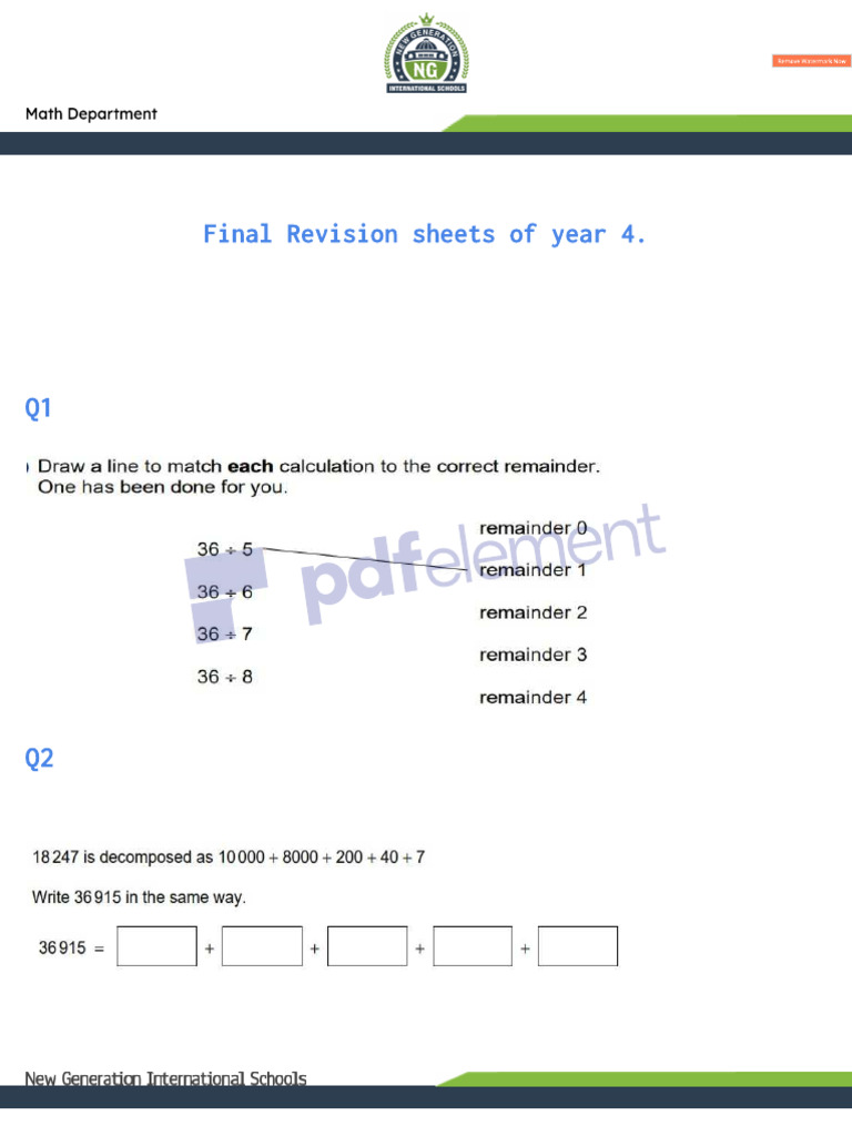 Final Revision of Year 4 2023. Template | PDF