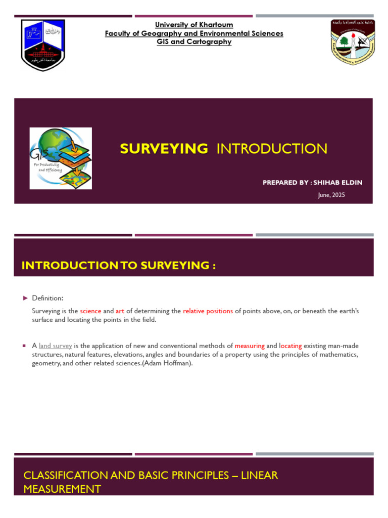 Introduction to Surveying Principles | PDF | Surveying | Topography