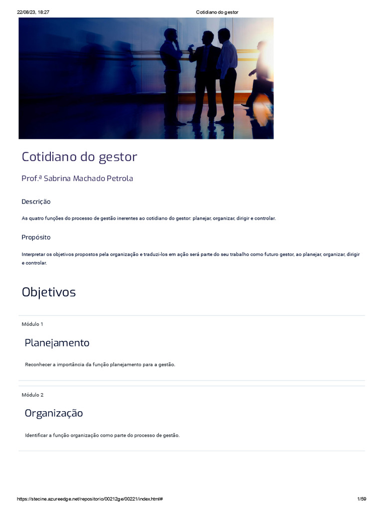 2 TEMA - Cotidiano Do Gestor | PDF | Análise SWOT | Planejamento