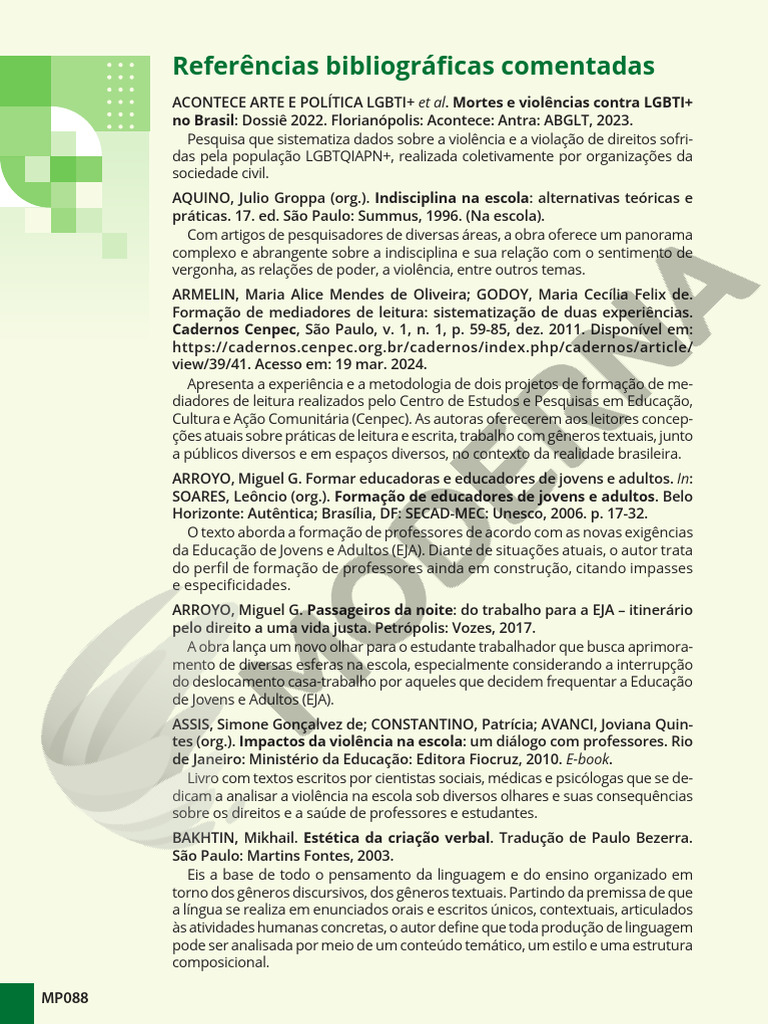 Nova EJA MODERNA - Leitura e Escrita - 2º Segmento_Parte90 | PDF ...